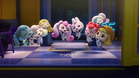 현대자동차 반짝이는 우정 레이싱 레이서 하츄핑과 깡총핑의 탄생 ㅤ 가장 빛나는 순간을 향해 두 친구의 특별한 레이스가 시작됩니다 현대자동차와 캐치 티니핑이