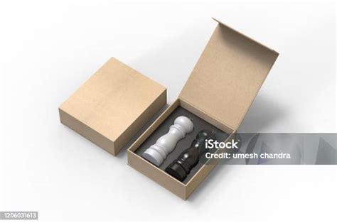 브랜딩을 위한 빈 소금과 후추 분쇄기 선물 세트 상자 3d 렌더링 그림 0명에 대한 스톡 사진 및 기타 이미지 0명 공란 사진 예술 및 공예제품 Istock