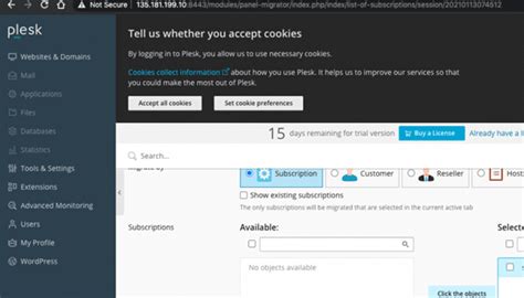 Migrating Cpanel Domain To Plesk