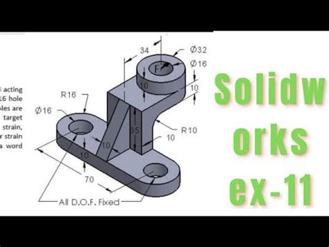 SOLIDWORKS TUTORIAL EX 11 Solidworks Tutorial Solidworks Solid Works