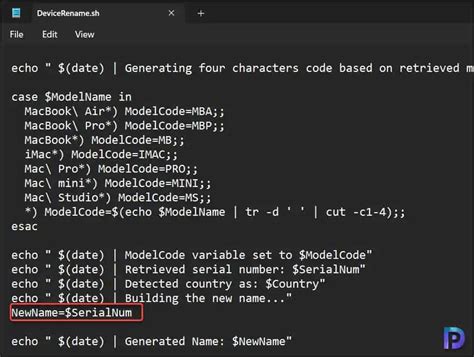 Set Macos Device Name To Serial Number Using Intune