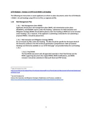 Fillable Online ECTD Module 1 Version 2 Fax Email Print PdfFiller