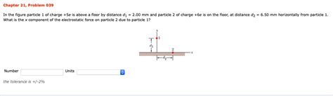 Solved Chapter 21 Problem 039 In The Figure Particle 1 Of Chegg Com