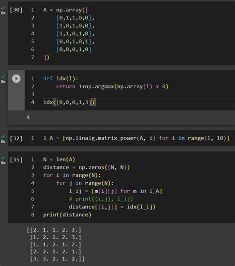 matrix powers path count and shortest distance count datafireball
