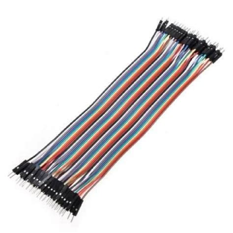 Cabo Jumper Macho Macho De 20cm Para Prototipos Protoboards Cinestec