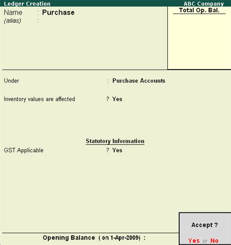 Creating Purchase Ledger GST Creating Purchase Ledger GST