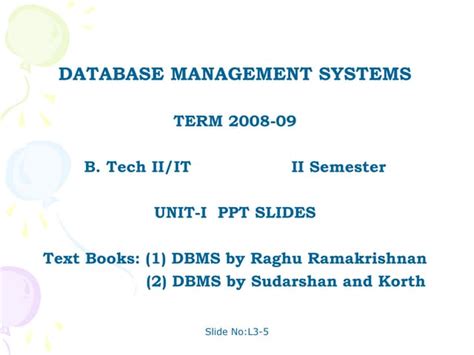 Introduction To Database Management Systems Ppt