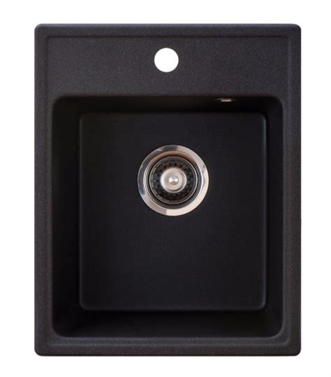 Кухонная мойка гранит METALAC X GRANIT QUADRO 40 (152981) черный ...