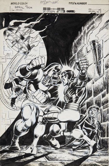 Dave Cockrum X Men 102 Cover Original Art Marvel 1976 Lot