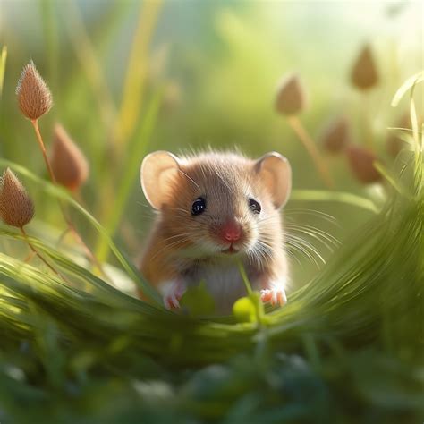 Premium Ai Image Cute Little Mouse