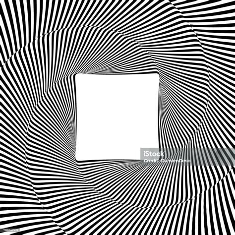 착시 선 배경입니다 추상 3d 흑백 환상 착시 벡터의 개념 적 디자인 Eps 10 벡터 일러스트레이션 0명에 대한 스톡 벡터