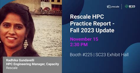 rescale on linkedin sc23 hpc iamhpc hpcreport cloud