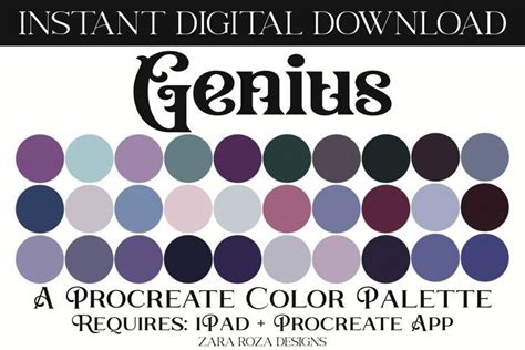 Procreate Color Palette Bundle Pack VOL Set Goth Retro Vintage Boho Yellow Orange Red