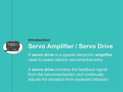Servo Amplifier Pptx