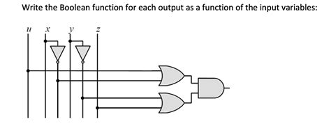 Solved Write The Boolean Function For Each Output As A Chegg Com