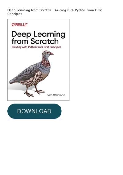 Download Pdf Deep Learning From Scratch Building With Python From First Principles