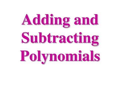 Ppt Mastering Polynomials Like Terms Operations Math Guide For Students Powerpoint