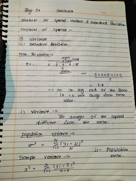 Devesh Shukla On Linkedin Day37 Dataanalytics Measures Variance