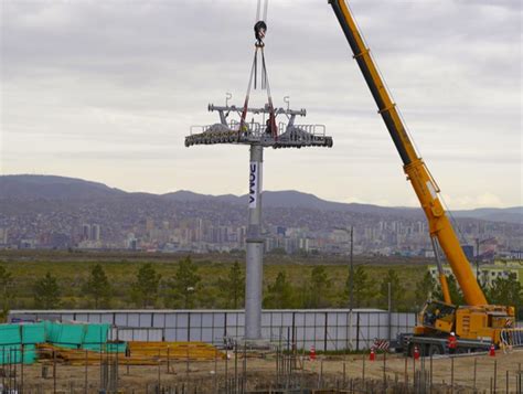 Дүүжин замын тээвэр төслийн тулгуур баганыг суурилуулах ажил үргэлжилж байна