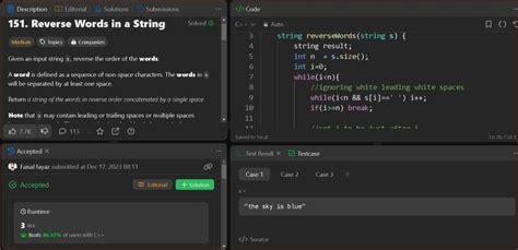 Mohammad Faisal On Linkedin Day 34 Of Dsa Reverse Words In A String