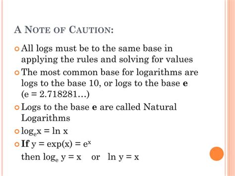 Logarithms PDF Business Accounting Finance Business