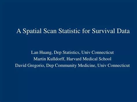 ppt a spatial scan statistic for survival data powerpoint