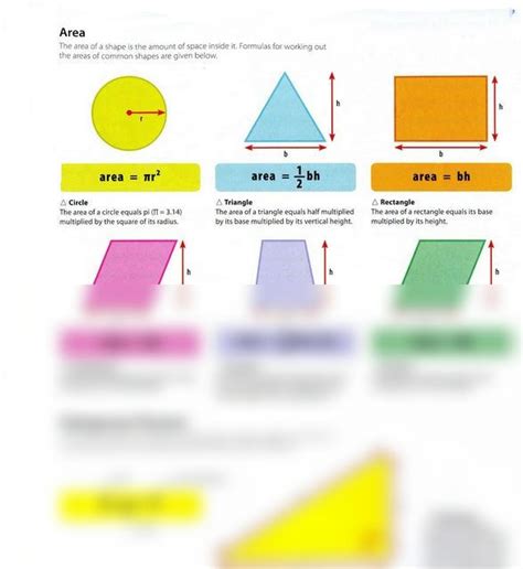 SOLUTION Reference Formulas For Area Pythagorean Theorem Studypool