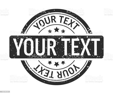 스탬프 각인 인감 템플릿 비우다 복사할 수 있는 공간 벡터 스톡 일러스트레이션 텍스트 검은색에 대한 스톡 벡터 아트 및 기타