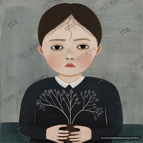 ai创作图小女孩系列插画 小女孩头像插画 小姑娘插画 原创女孩插画 文艺小女孩插画 小女生插画 人物装饰画原创 原创小朋友头像 女孩插画头像