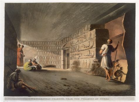 Subterranean Chamber Near The Pyramids At Geeza Plate 9 From Views In