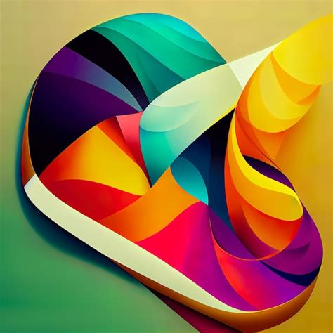 Premium Photo Abstract Geometric Wallpaper Vibrant Colors Smooth Colorful Abstract Background