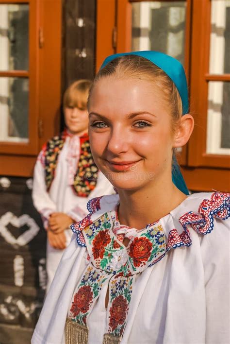 Girl At Folk Festival In Slovakia Editorial Stock Image Image Of