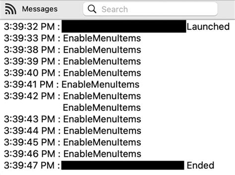 app enablemenuitems fires every time app is brought to front windows