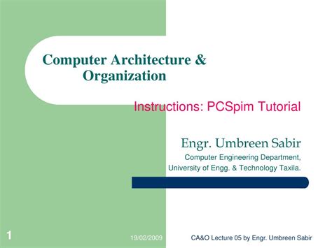 PPT Computer Architecture Organization PowerPoint Presentation ID
