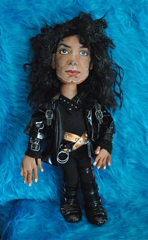 Michael Jackson Custom Realistic Artistic Doll Dressed As In Bad