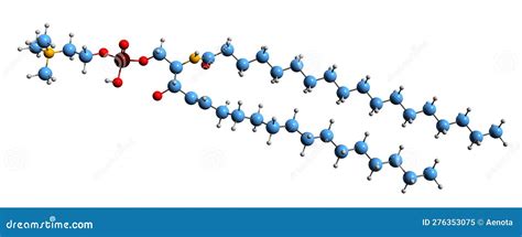 3d Image Of Sphingolipid Skeletal Formula Stock Illustration Illustration Of Recognition