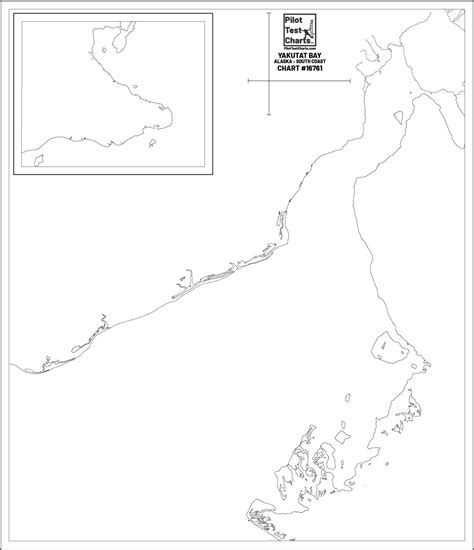 16761 Yakutat Bay Southern Alaska Chart Pilot Test Charts