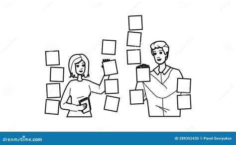 Agile Kanban Scrum Vector Stock Vector Illustration Of Lean 289352430