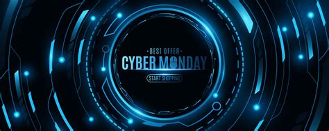 사이버 먼데이 판매를 위한 미래형 기술 배너 빛나는 입자의 디지털 서클 사이버 공간으로의 빅 데이터 시각화 벡터 일러스트 레이 션입니다 0명에 대한 스톡 벡터 아트 및 기타