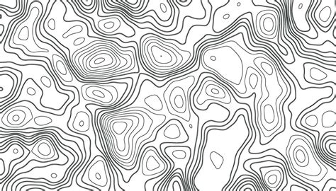 Background Of The Topographic Map Elevation Contouring Outline