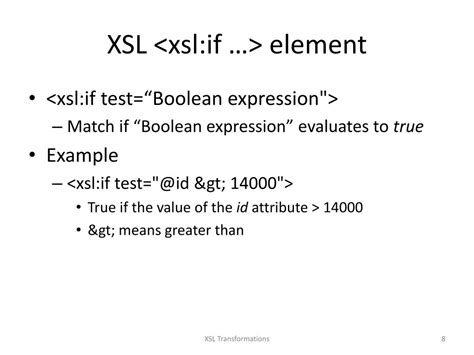 Ppt Xsl Transformations Powerpoint Presentation Free Download Id