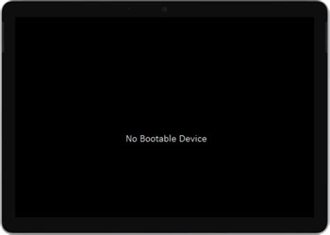 How To Fix No Bootable Device On Surface