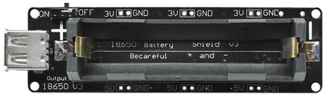 How To Use Battery Shield 18650 Pinouts Specs And Examples Cirkit Designer