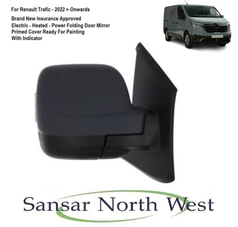 For Renault Trafic Drivers Electric Power Fold Door Mirror Right In