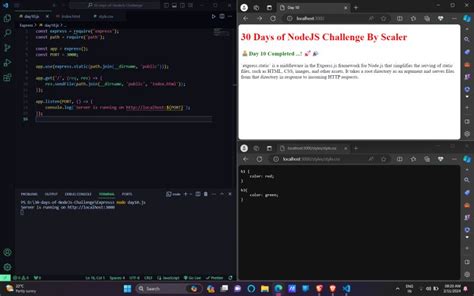 Jayaprakash Elango On Linkedin 30daysofnodejs Scalerdiscord Scalertopics Nodejs Challenge