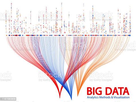 Big Data Visualization Concept Vector Stock Illustration Download Image Now Abstract Big