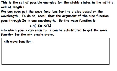 Solved Your First Quantum Mechanics Problem With The Chegg Com