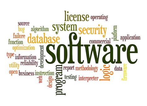 Premium Photo Software Word Cloud