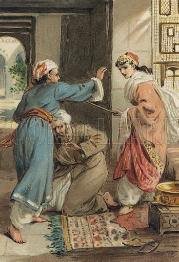 Arabian Nights The History Of Prince Amgiad And Of Prince Assad Stock Image Look And Learn