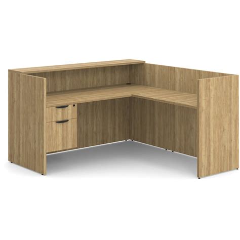 Source Office Furniture Classic Gallery Reception Desk With Reversible Return And Box File